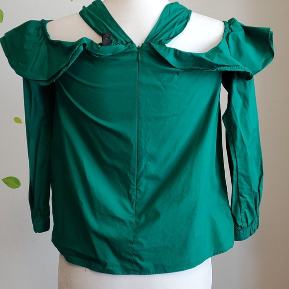 J. Crew | Tops | J Crew Off Shoulder Tie Neck Top P2 | Poshmark